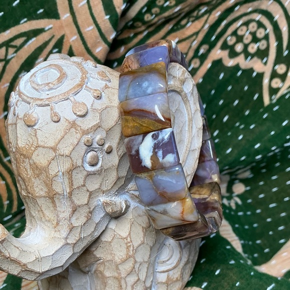 Jewelry | Purple Opal Soft Bangle | Poshmark